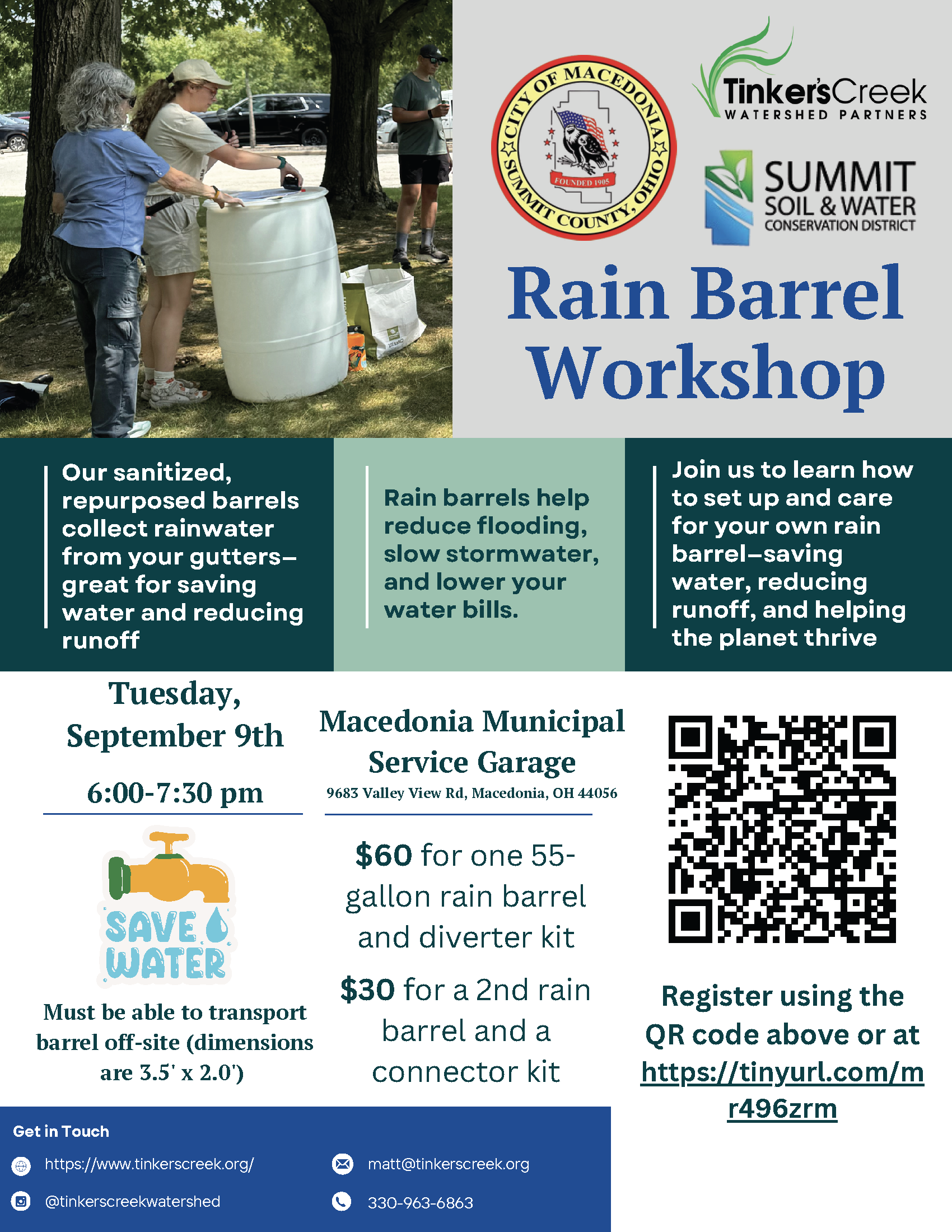 Macedonia Rain Barrel Workshop - Tinkers Creek Watershed Partners